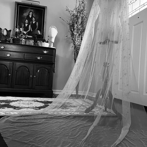 Gold Constellation Embroidered Star Wedding Veil, Antique Celestial ...