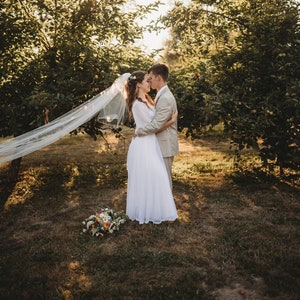 DIY Chapel Length Wedding Veil Pattern, Easy Wedding Veil Tutorial ...