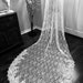Chapel Length Full French Lace Wedding Veil, Cathedral Veil ...