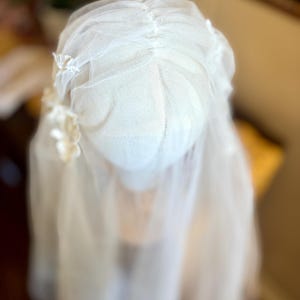 Easy Sewing Pattern for Juliet Cap Cathedral Wedding Veil, Retro Style ...