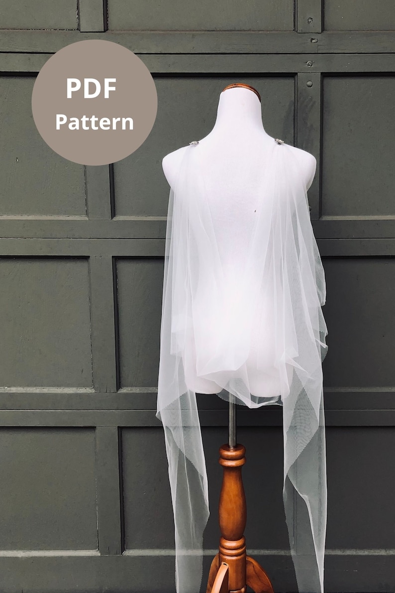 Trio of Cape Sewing Patterns for Brides, DIY Wedding Wings + Bridal ...