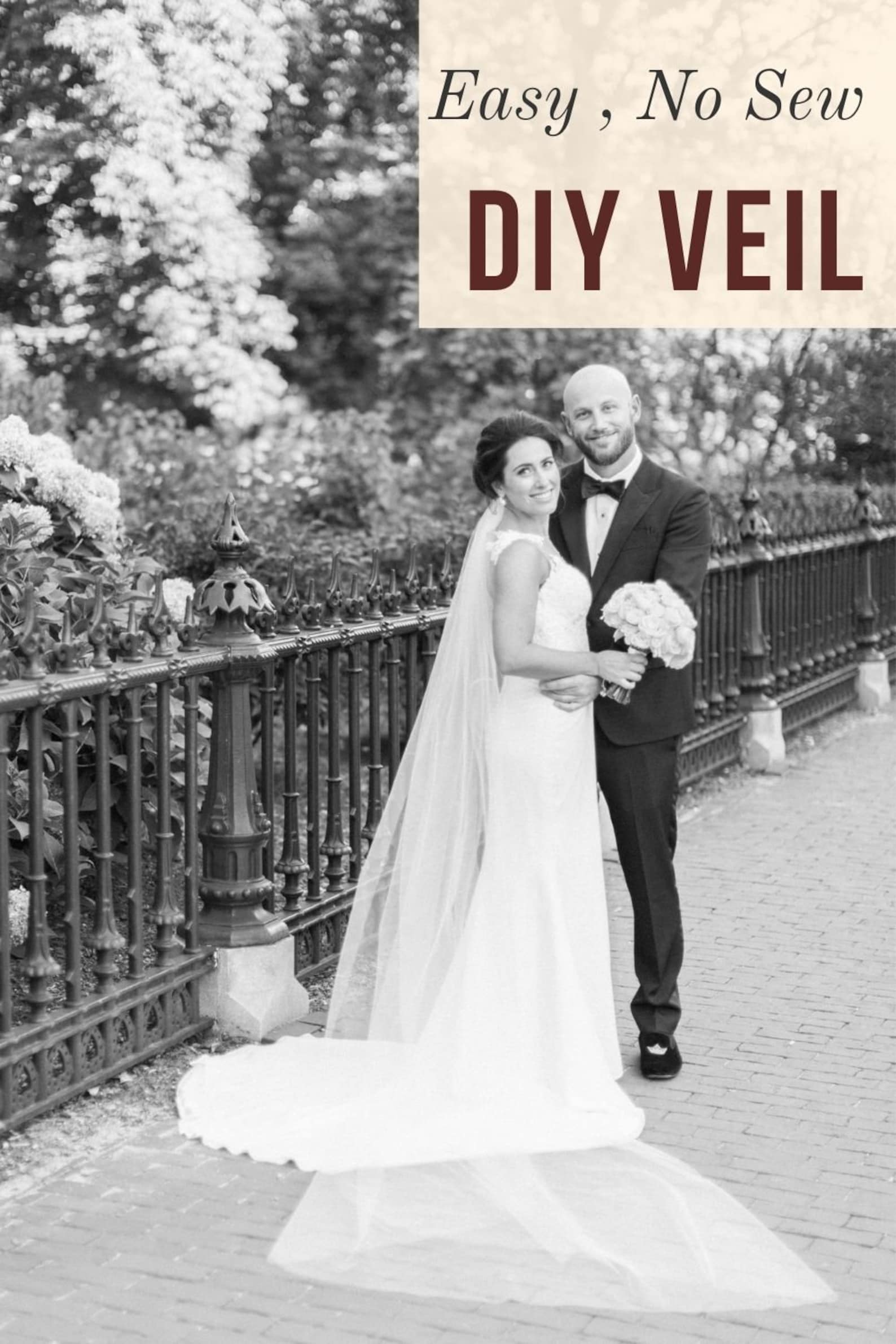 DIY Chapel Length Wedding Veil Pattern Easy Wedding Veil | Etsy
