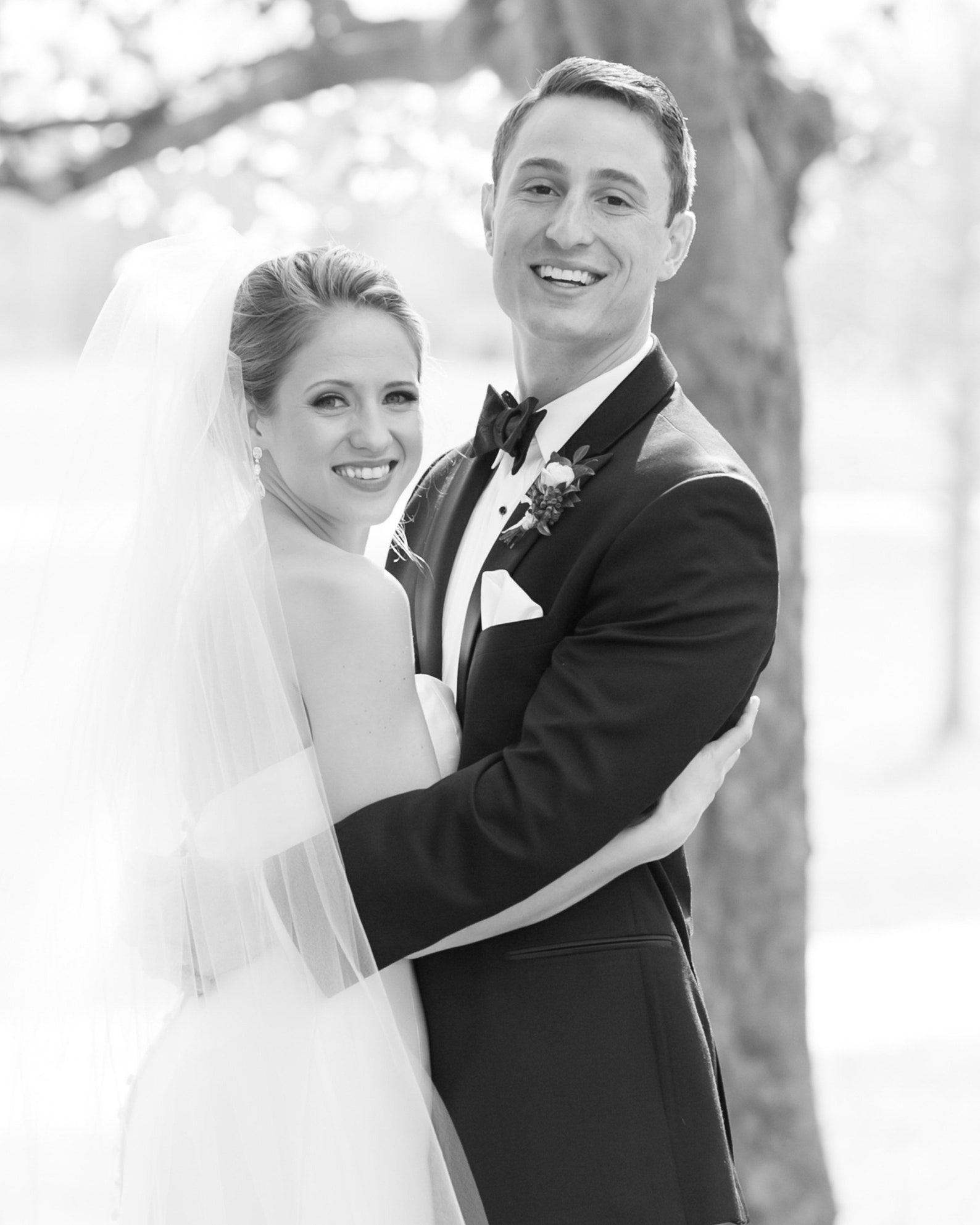 Modern Simple Cathedral Wedding Veil With Blusher Cut Edge Veil Double ...