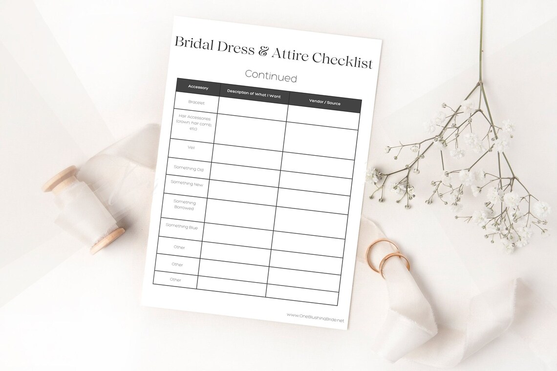 ️ Printable Wedding Checklists: Everything You Need to Know