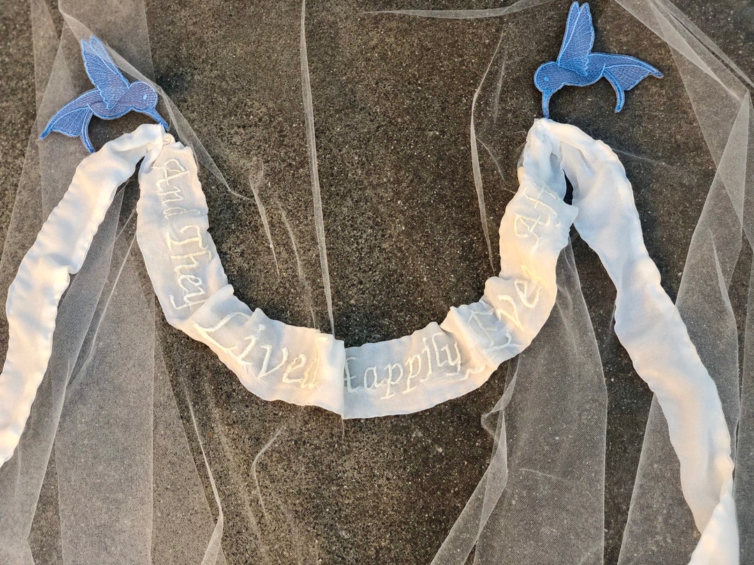 Disney Cinderella Wedding Veil, “and They Lived Happily Ever After ...