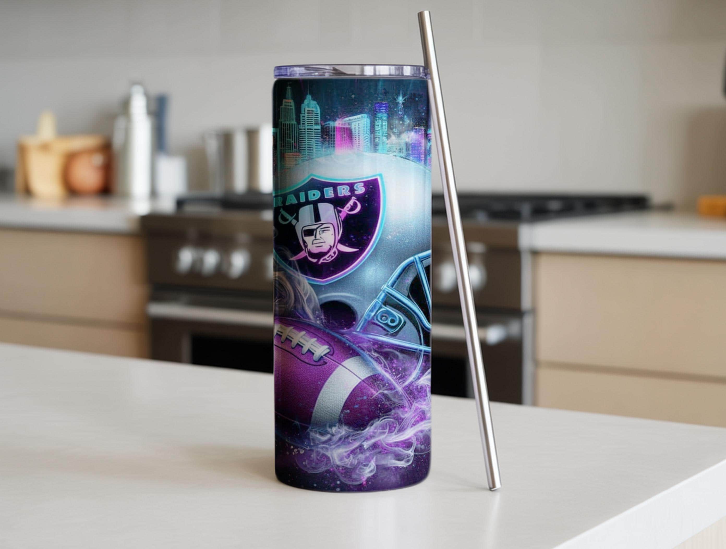 Las Vegas Raiders Tumbler Wrap, 20oz Skinny Sublimation Design (digital ...