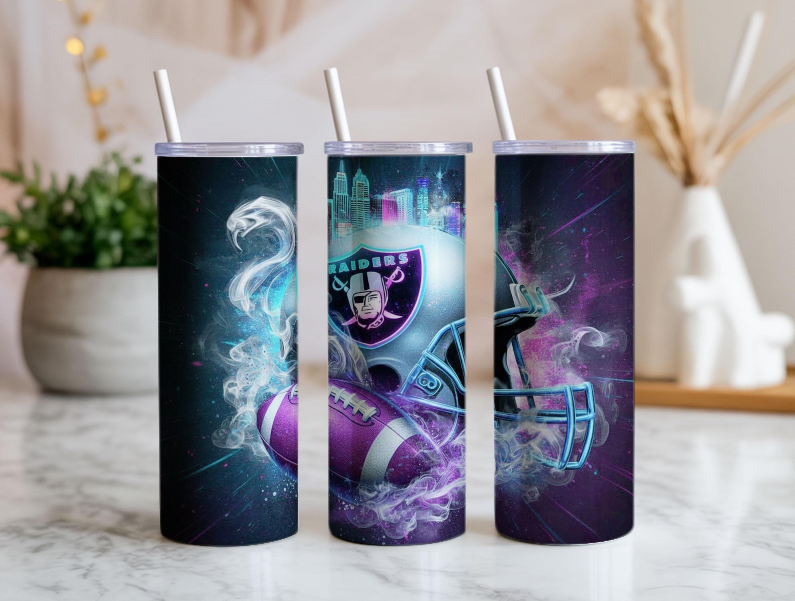 Las Vegas Raiders Tumbler Wrap, 20oz Skinny Sublimation Design (digital ...