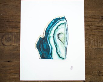 Geode painting | Etsy