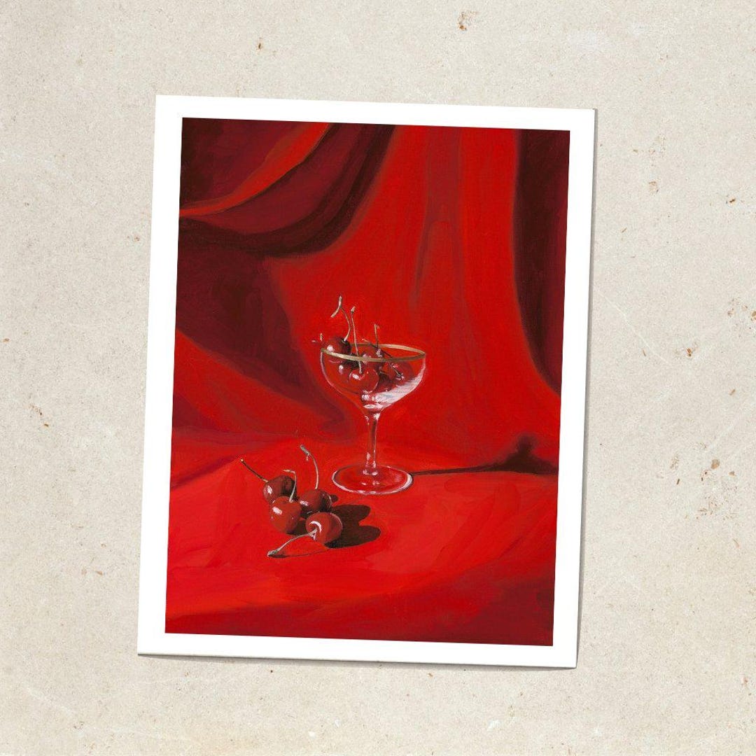 Shades of Red Still Life Print - Etsy
