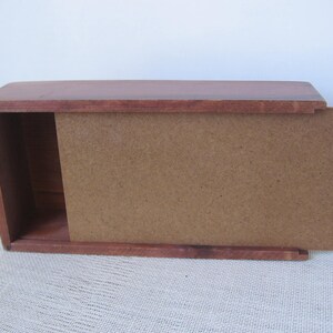 Vintage Wood Tissue Box, Sliding Bottom, Mid Century Decor, Brown Wood ...
