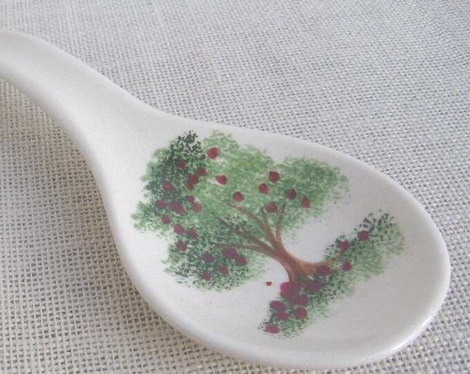 Vintage Apple Tree Ceramic Spoon Rest - Emerson Creek Pottery ...
