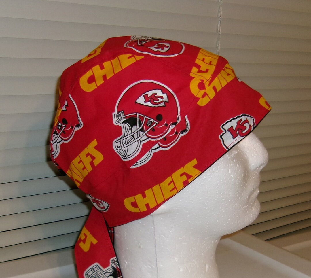 NFL Chiefs Do-rag, Skull Cap, Chemo Cap, Headwear - Etsy