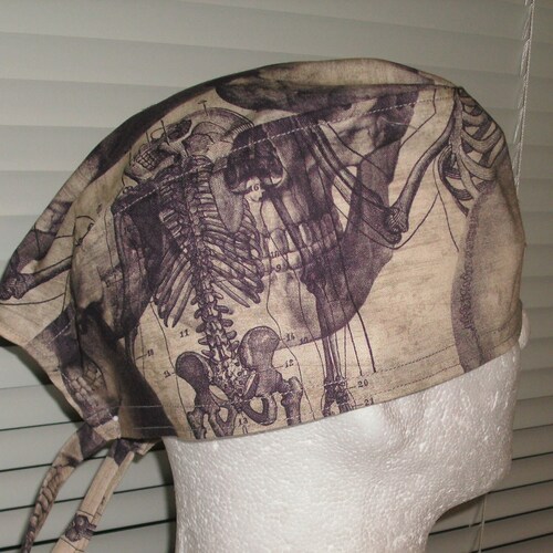 Skulls and Roses Scrub Cap Surgical Cap Chemo Cap Headwear - Etsy