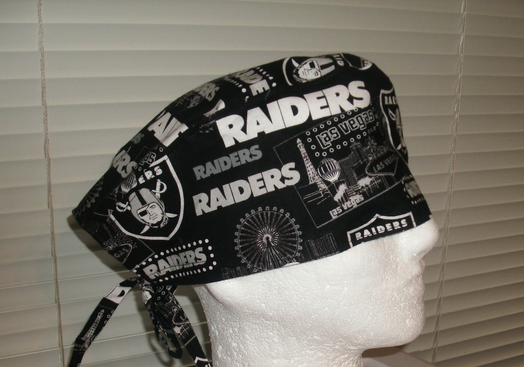 NFL Las Vegas Raiders Hometown Scrub Cap, Surgical Cap, Chemo Cap ...