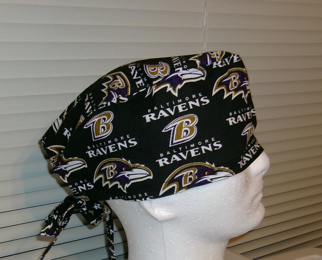Ravens, Scrub Cap, Surgical Cap, Chemo Cap, Headwear - Etsy
