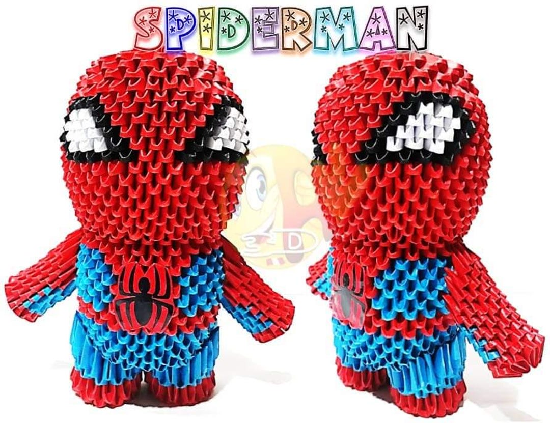 3D Origami Spider-man Sculpture – Handcrafted Paper Art – Gift for ...
