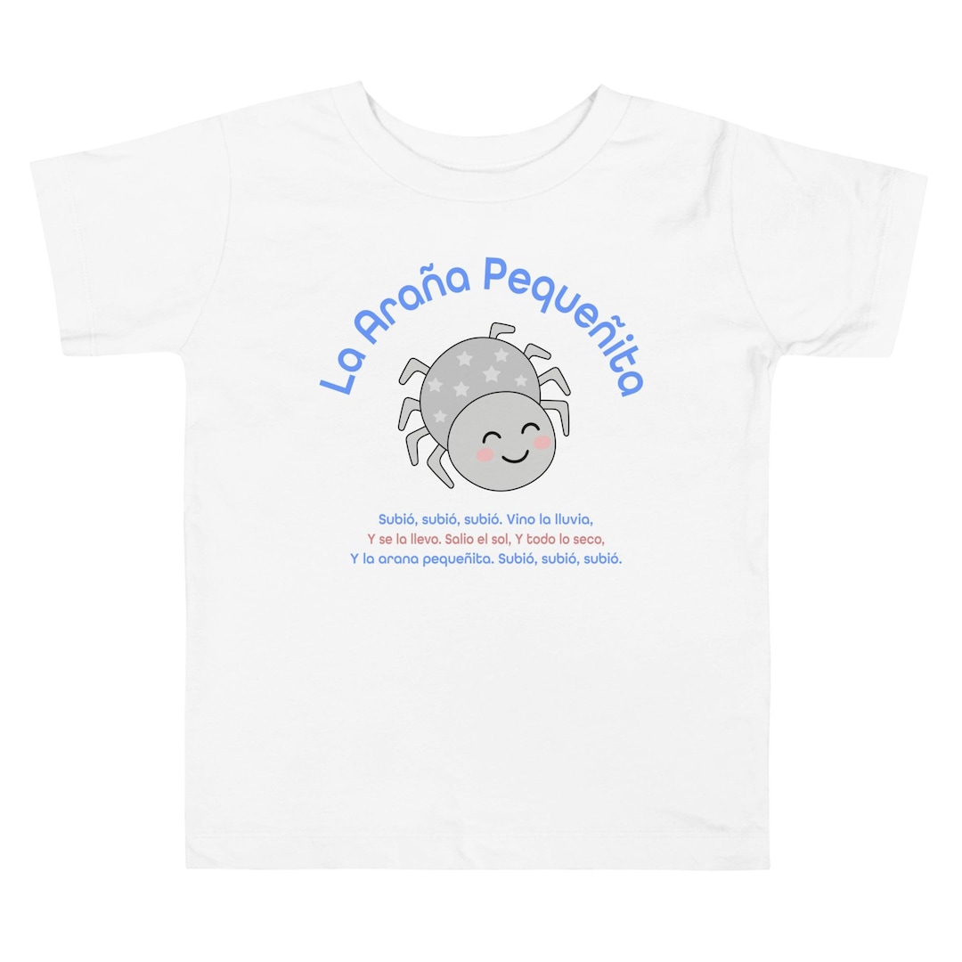 La Araña Pequeñita Tee | Spanish Itsy Bitsy Spider Shirt | Mundo ...