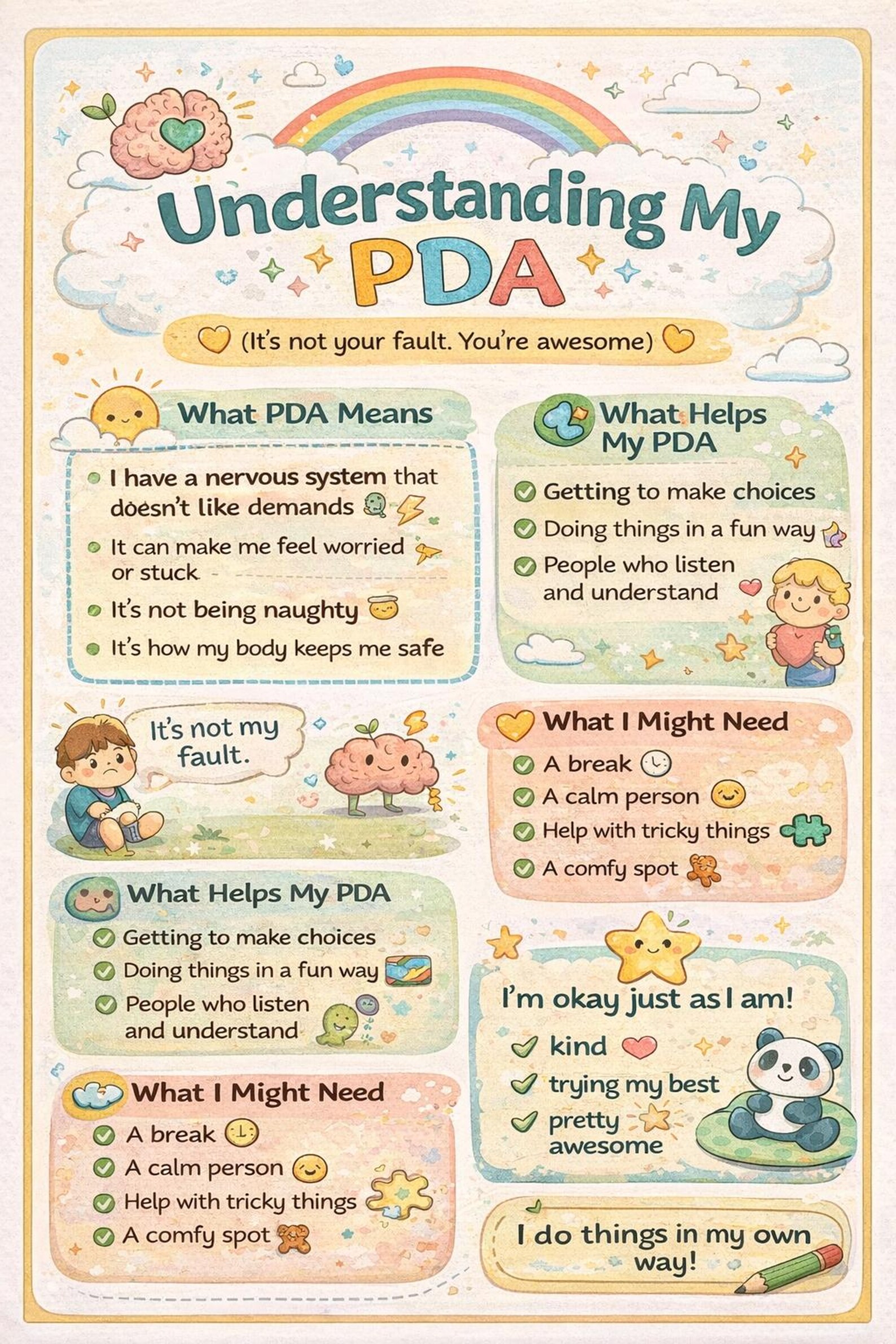 Understanding My PDA- Child Version - Etsy