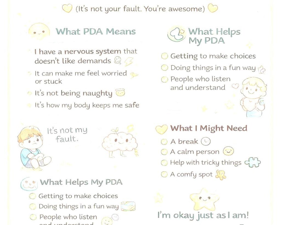 Understanding My PDA- Child Version. Better Copy When Purchased :) - Etsy