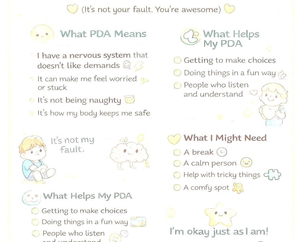 Understanding My PDA- Child Version. Better Copy When Purchased :) - Etsy