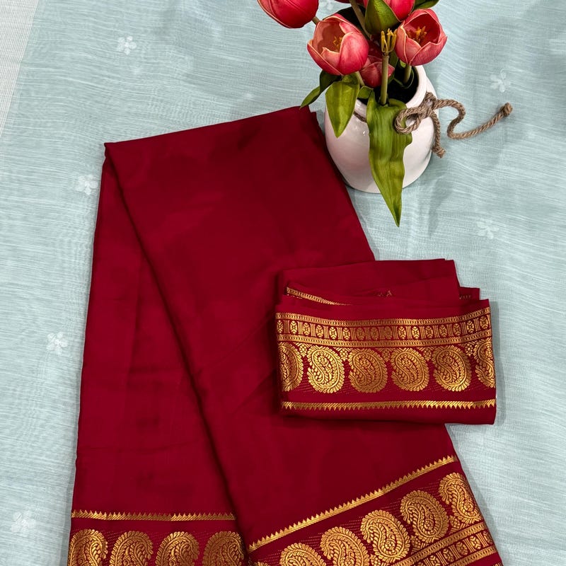 Mango Silk Sarees - Etsy
