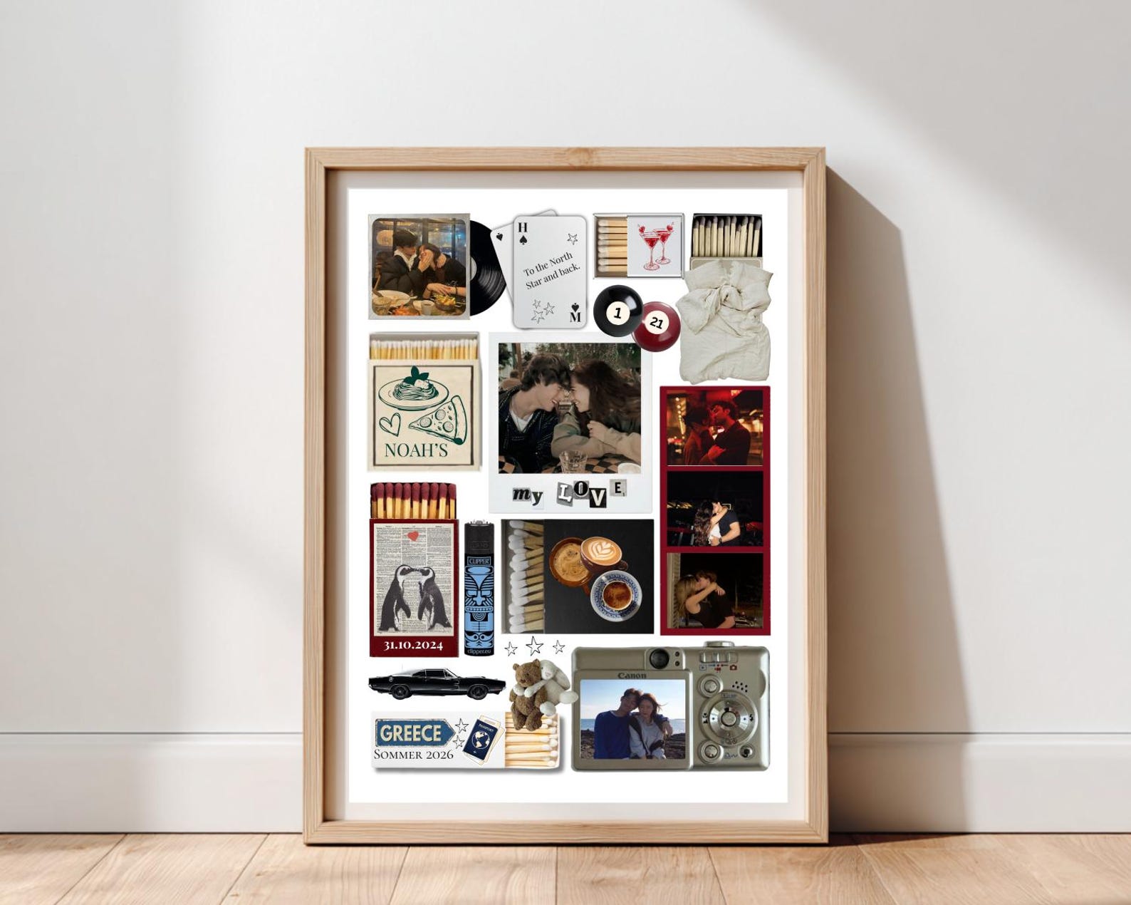 Anniversary Gift for Him or Her | Custom Matchbook Art Template | DIY ...