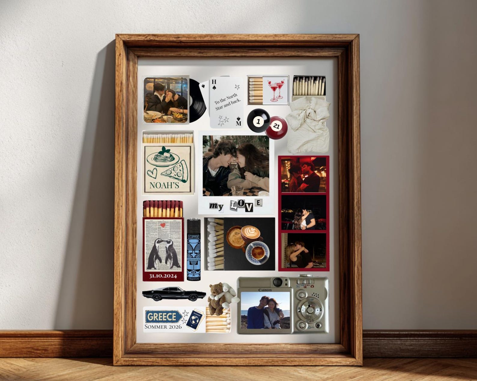 Anniversary Gift for Him or Her | Custom Matchbook Art Template | DIY ...