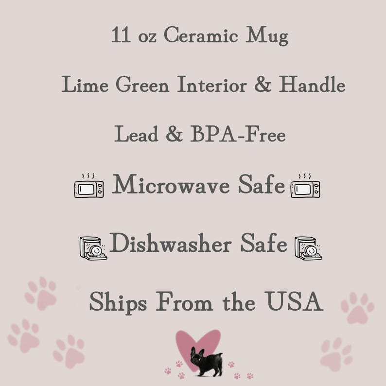 Personalized Pet Mug With Photo and Name | Custom Dog Mug | Green Paw ...