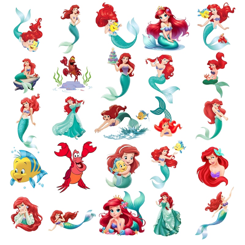 Mermaid Clip Art - Etsy