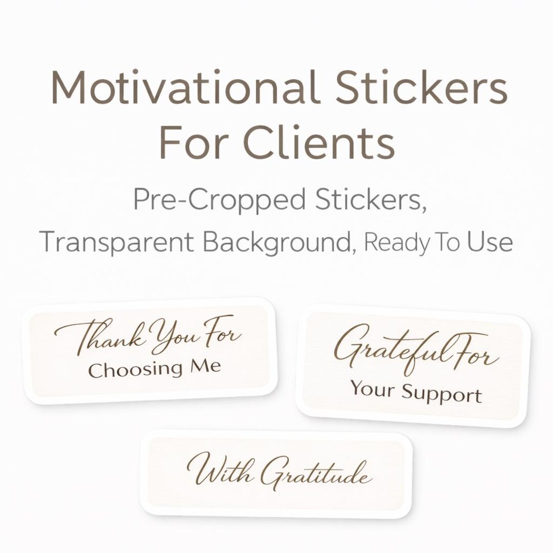 Motivational Stickers for Therapists & Coaches | Client Gift (digital ...