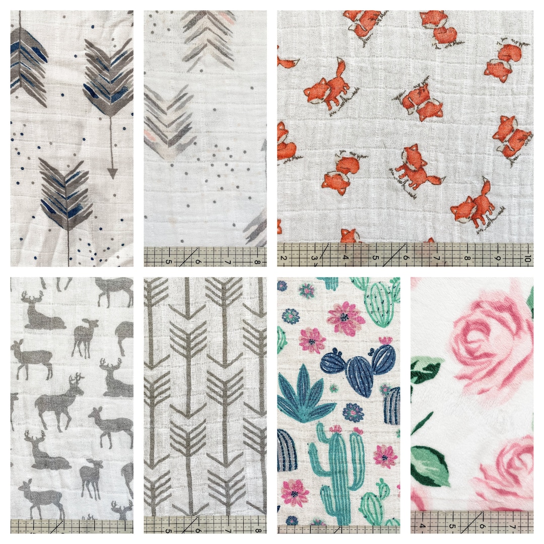 Gauze Fabric Remnants Grab Bag Mystery Shannon Fabrics, Michael Miller ...