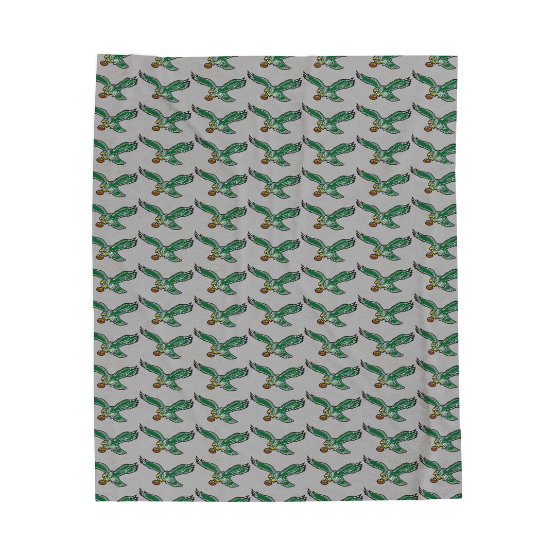 Green Flying Duck Pattern Velveteen Plush Blanket | Cute Bird Print - Etsy