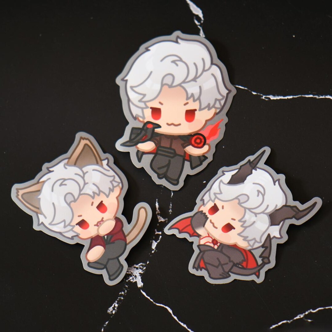 Sylus Chibi Matte Vinyl Stickers Dragon Mephisto Relentless Conqueror ...