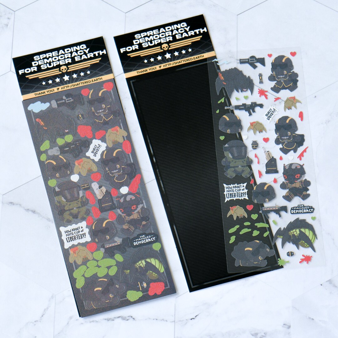 Helldivers 2 Chibi Deco Sticker Sheets - Etsy