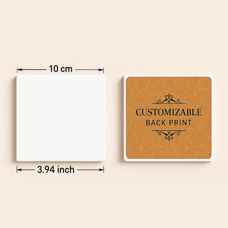 Pakistani Truck Art Ceramic Coaster Set – South Asian Tile Coasters for ...