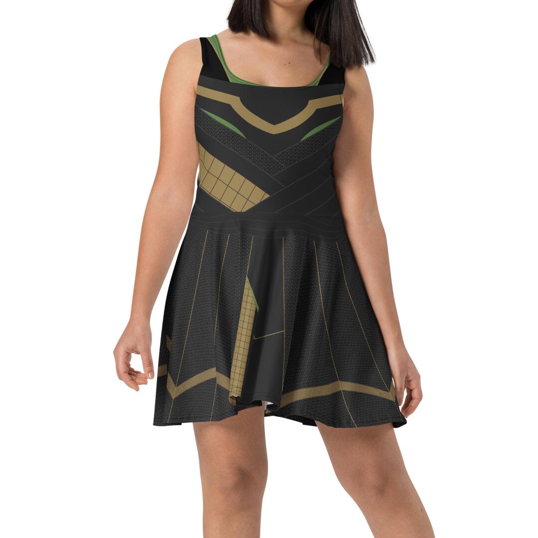 Loki Costume Skater Dress - Made to Order - Etsy
