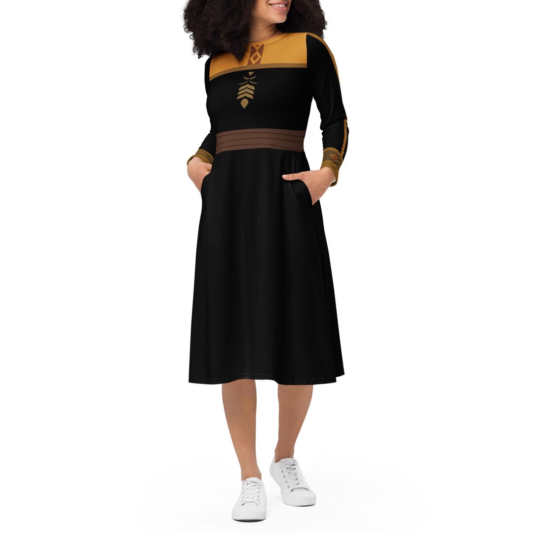 Anna Costume Long Sleeve Midi Dress - Made to Order - Etsy