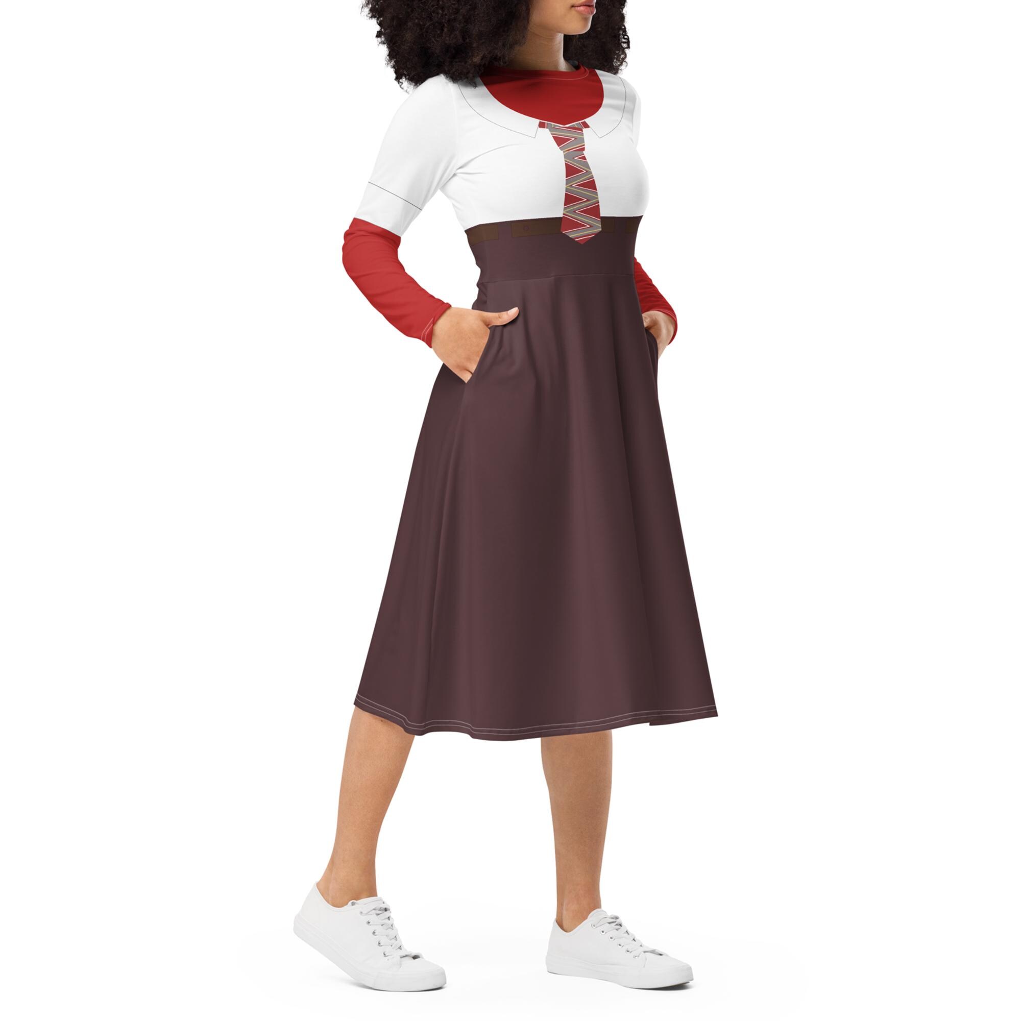 Anger Costume Long Sleeve Midi Dress - Made to Order - Etsy