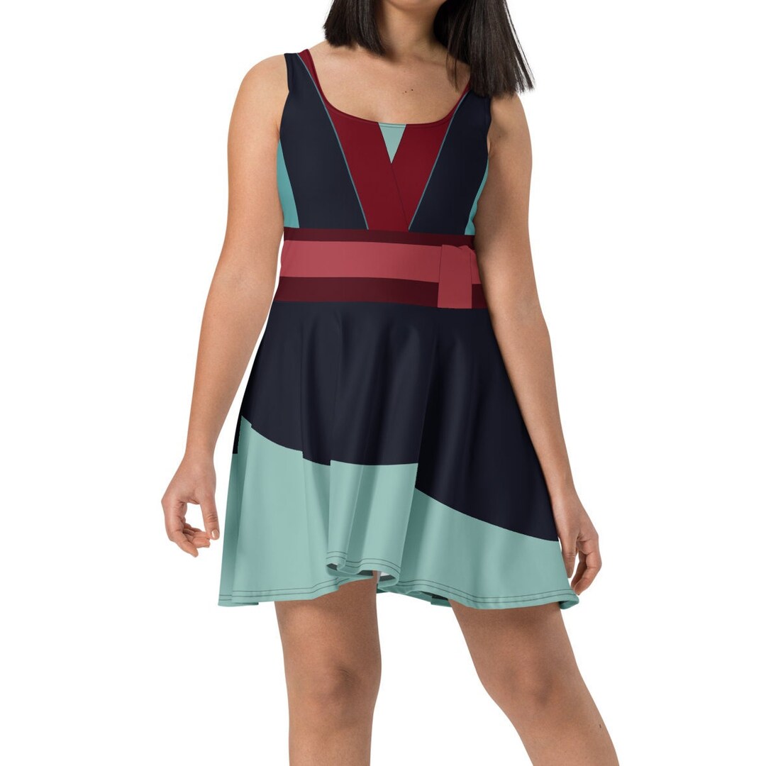 Mulan Blue Disneybound Skater Dress - Etsy