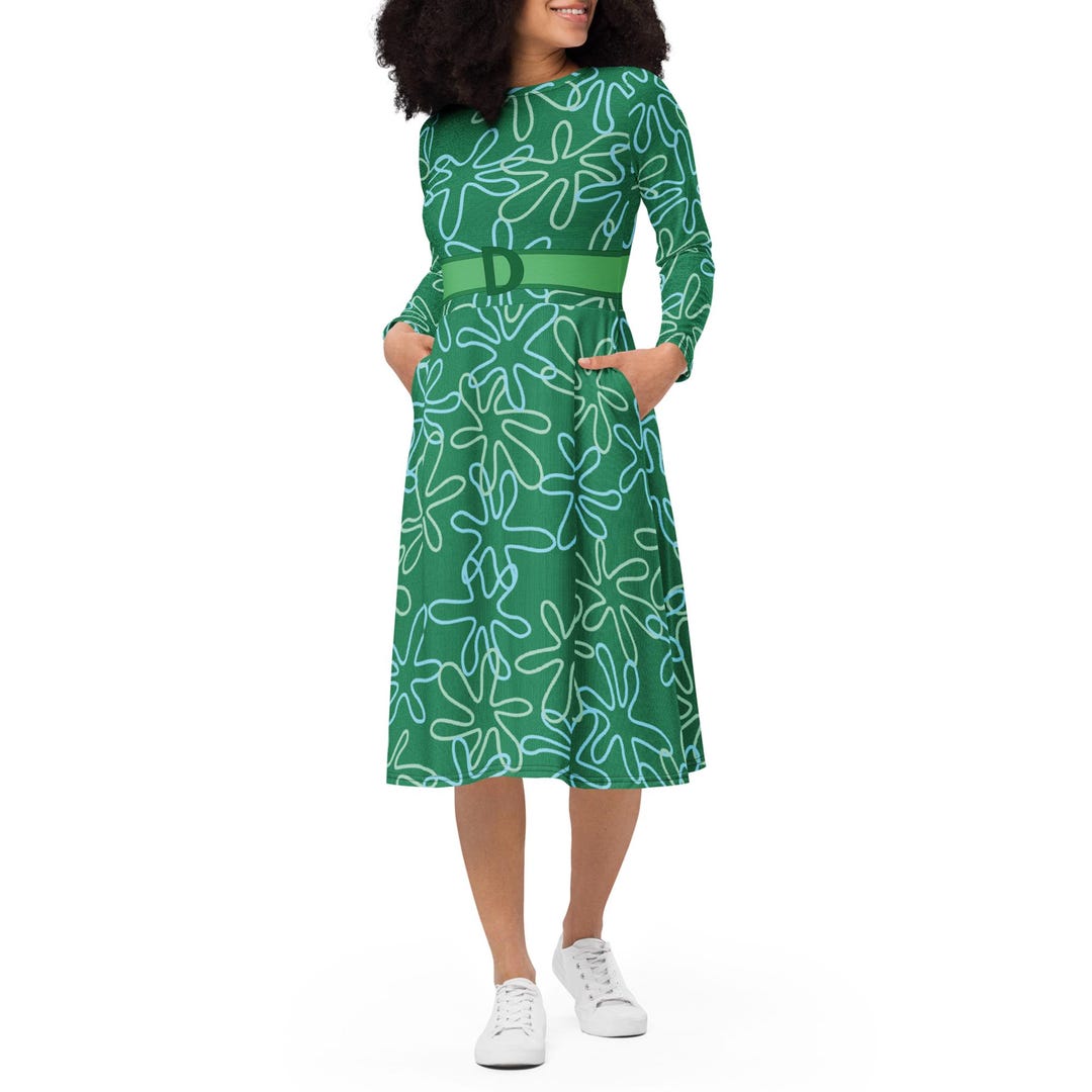 Disgust Costume Long Sleeve Midi Dress - Made to Order - Etsy