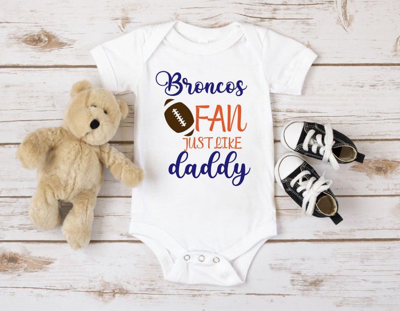Broncos Baby Shirt, Just Like Daddy Tshirt, Broncos Fan Like Daddy ...