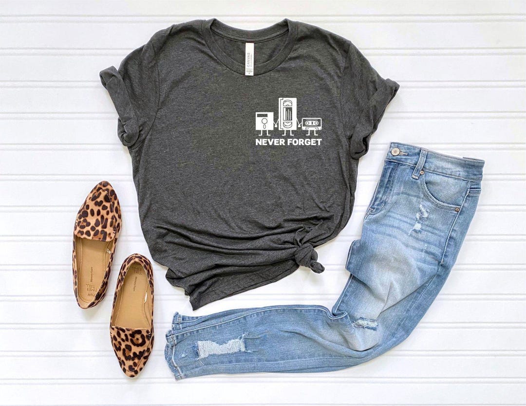 Never Forget Pocket Shirt, Minimalist Vintage Tee, Retro 90s 80s Tee ...
