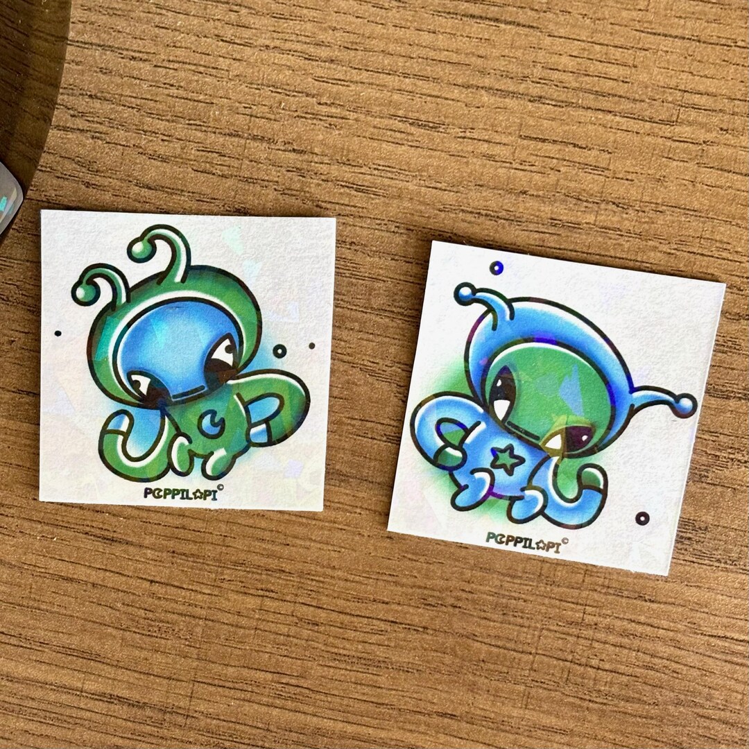 Tattoo Parlor Alien Sticker Set - Etsy