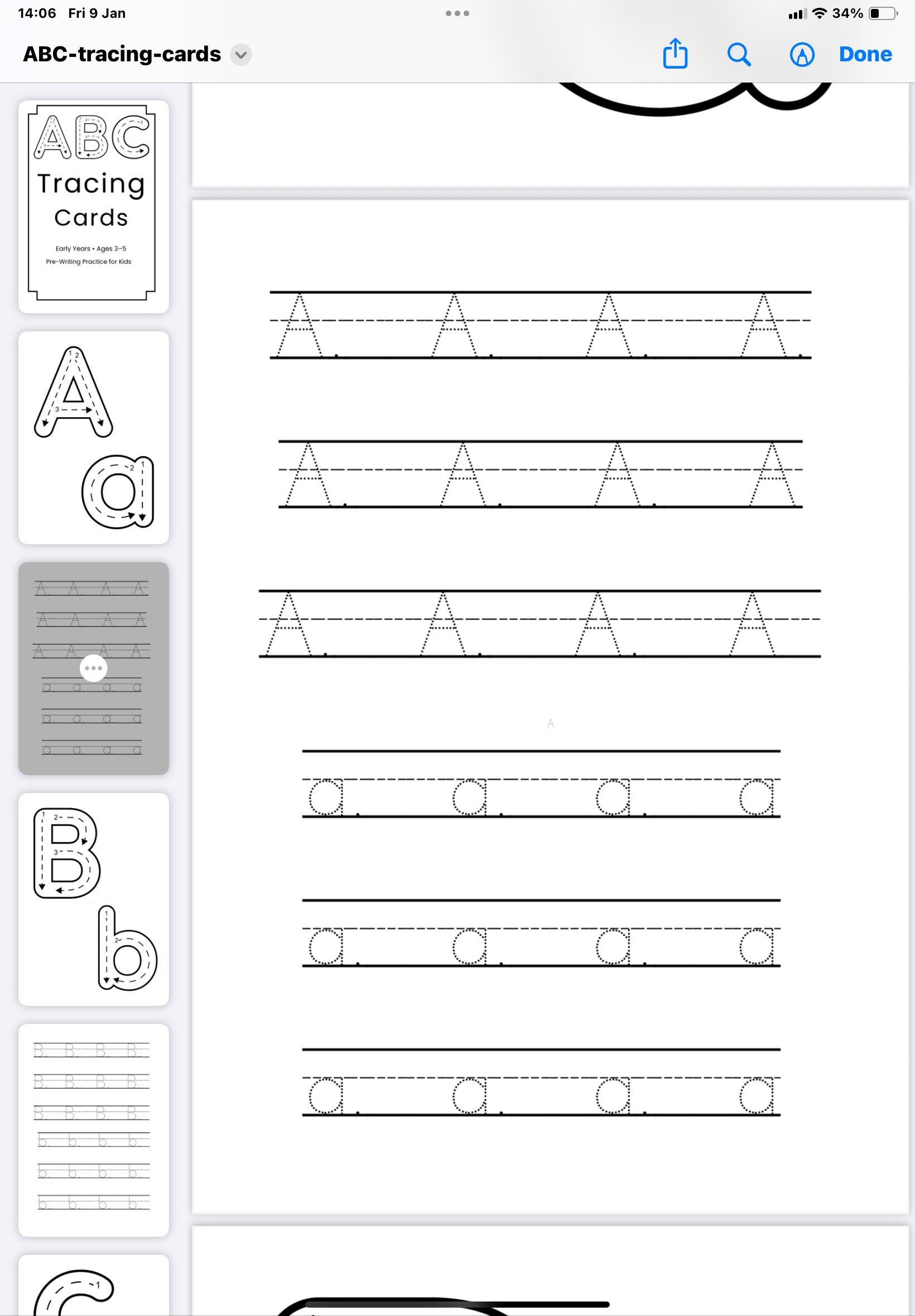 ABC Tracing Cards Workbook | Alphabet Letter Tracing A–Z | Preschool ...