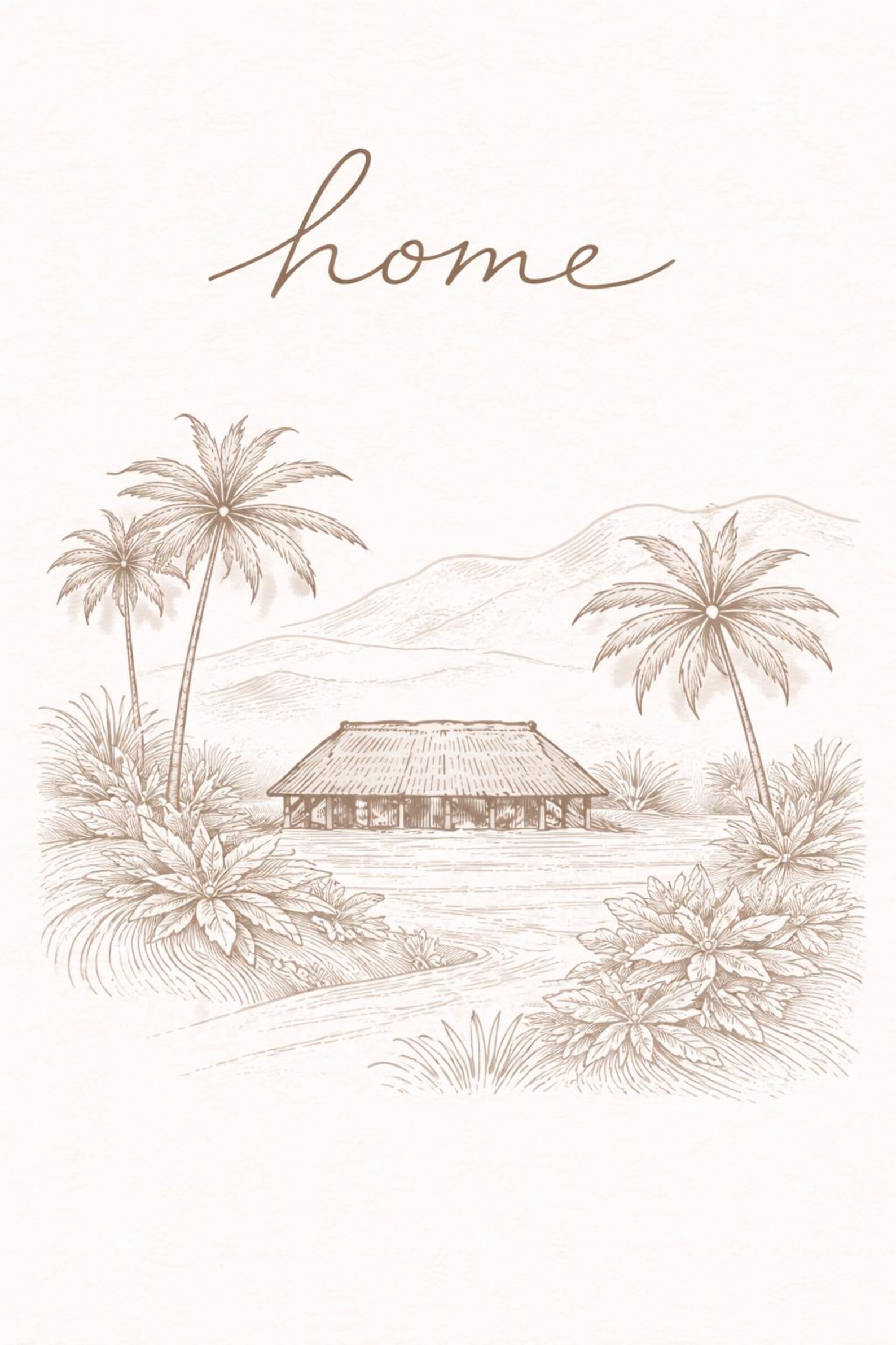 Home | Minimalist Samoan Fale Printable Wall Art | Islander Decor ...