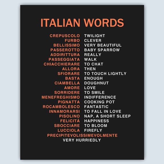 Italian Word Conversion