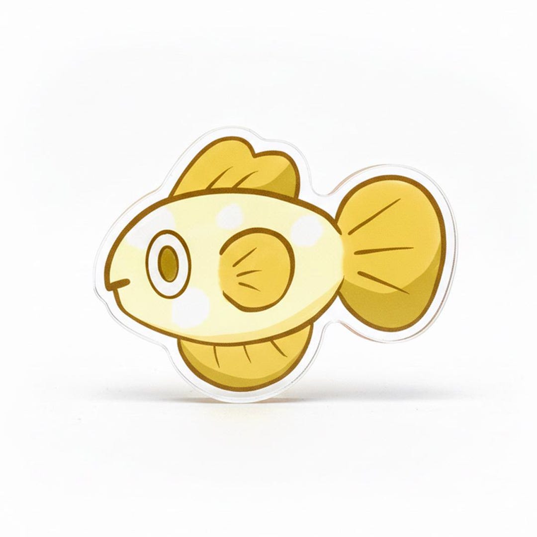 Fish Yellow Token | Acrylic Game Tokens – 0.75" | Double-sided Print - Etsy