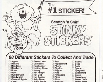 Vintage Trend Stinky Stickers - Etsy