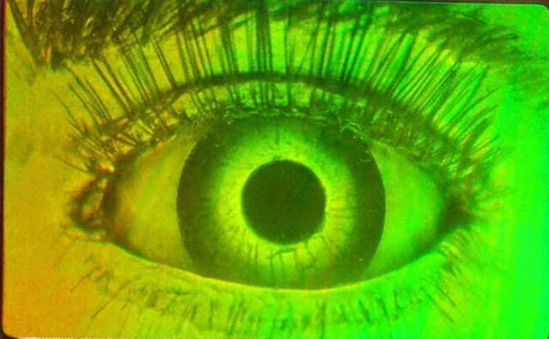 Hologram Eye Rare Vintage 80's Sticker Polaroid Mirage - Etsy