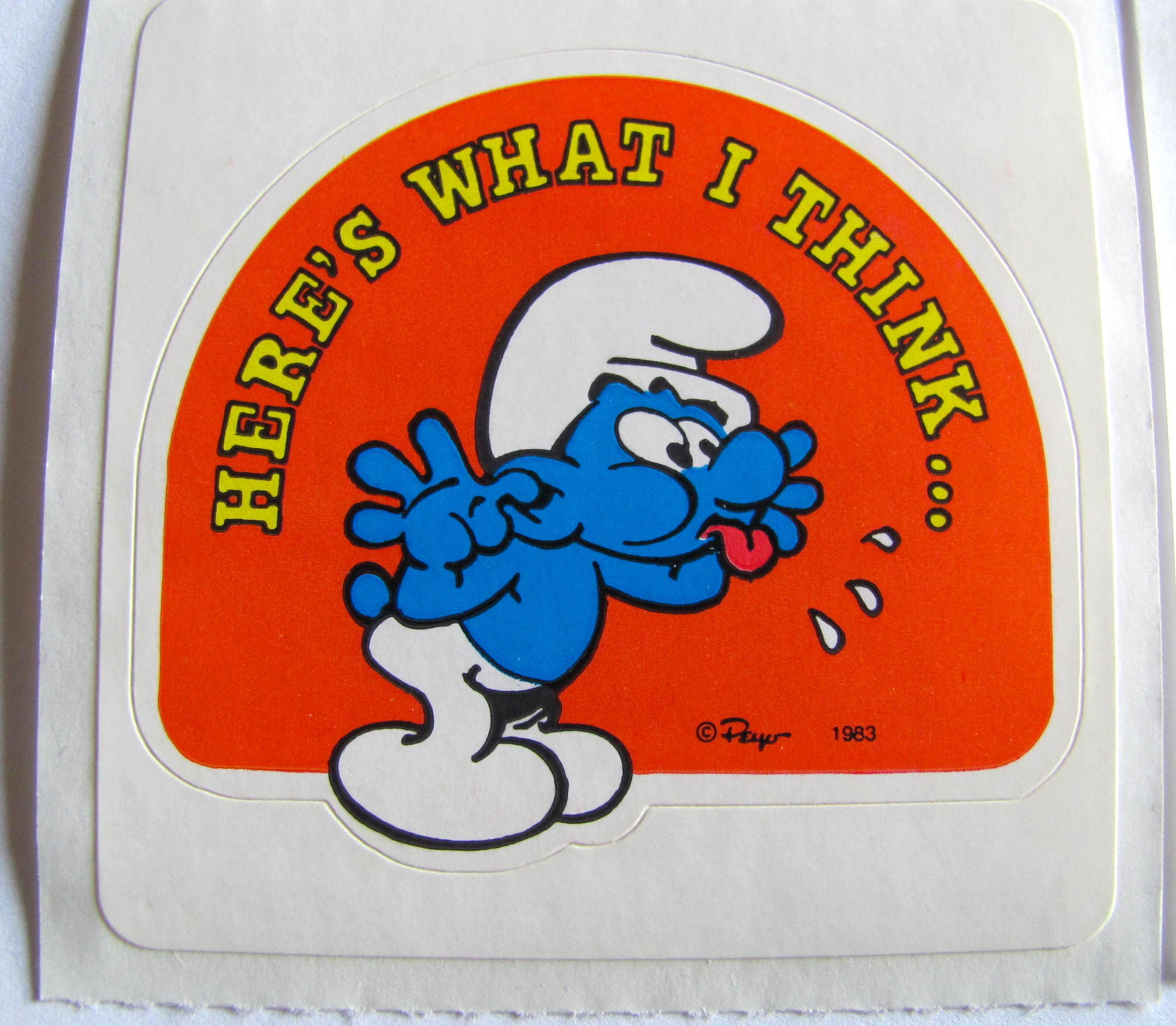 Smurfette and the Smurfs Vintage 80's Stickers You | Etsy